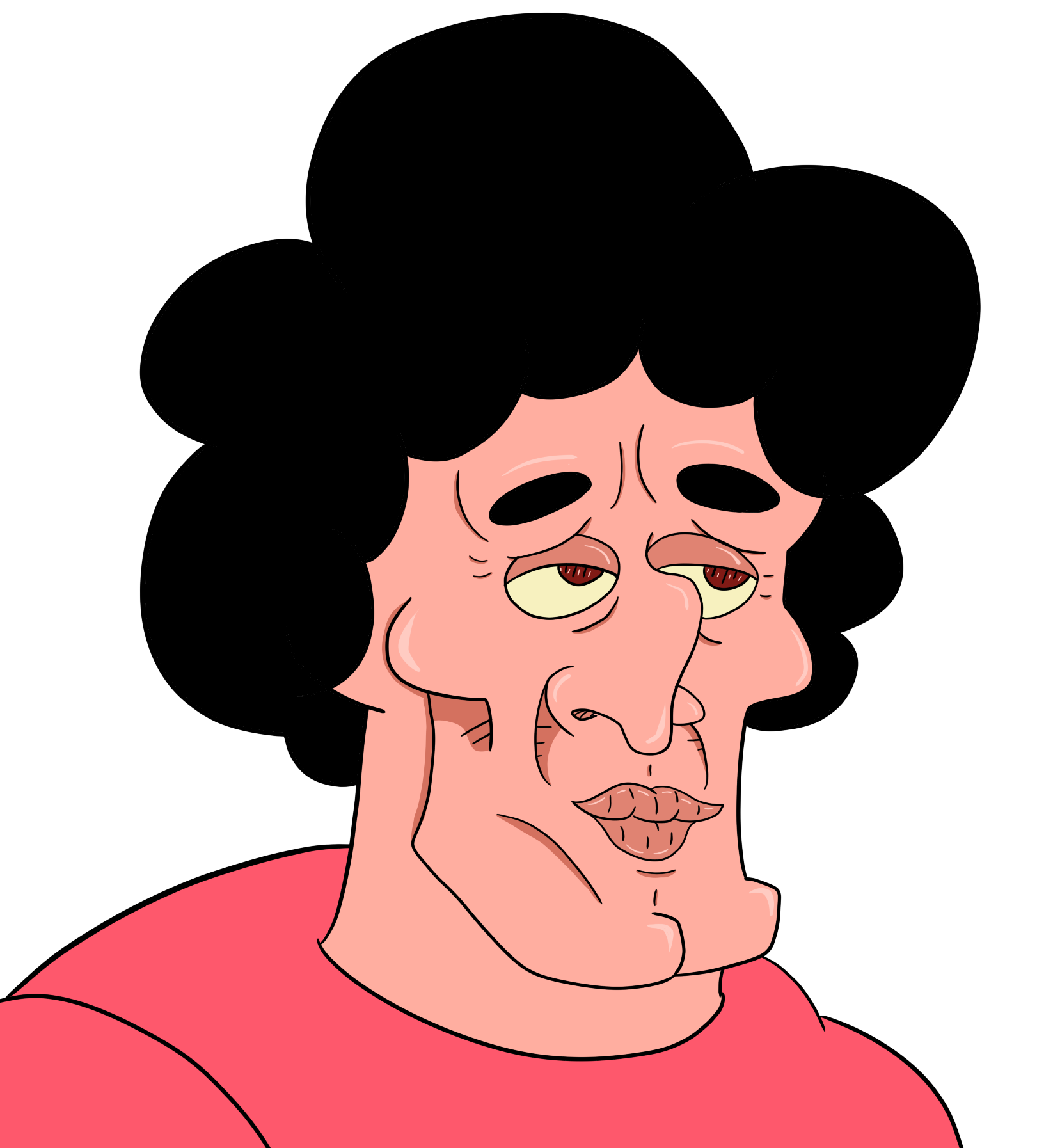Handsome Squidward Face Template