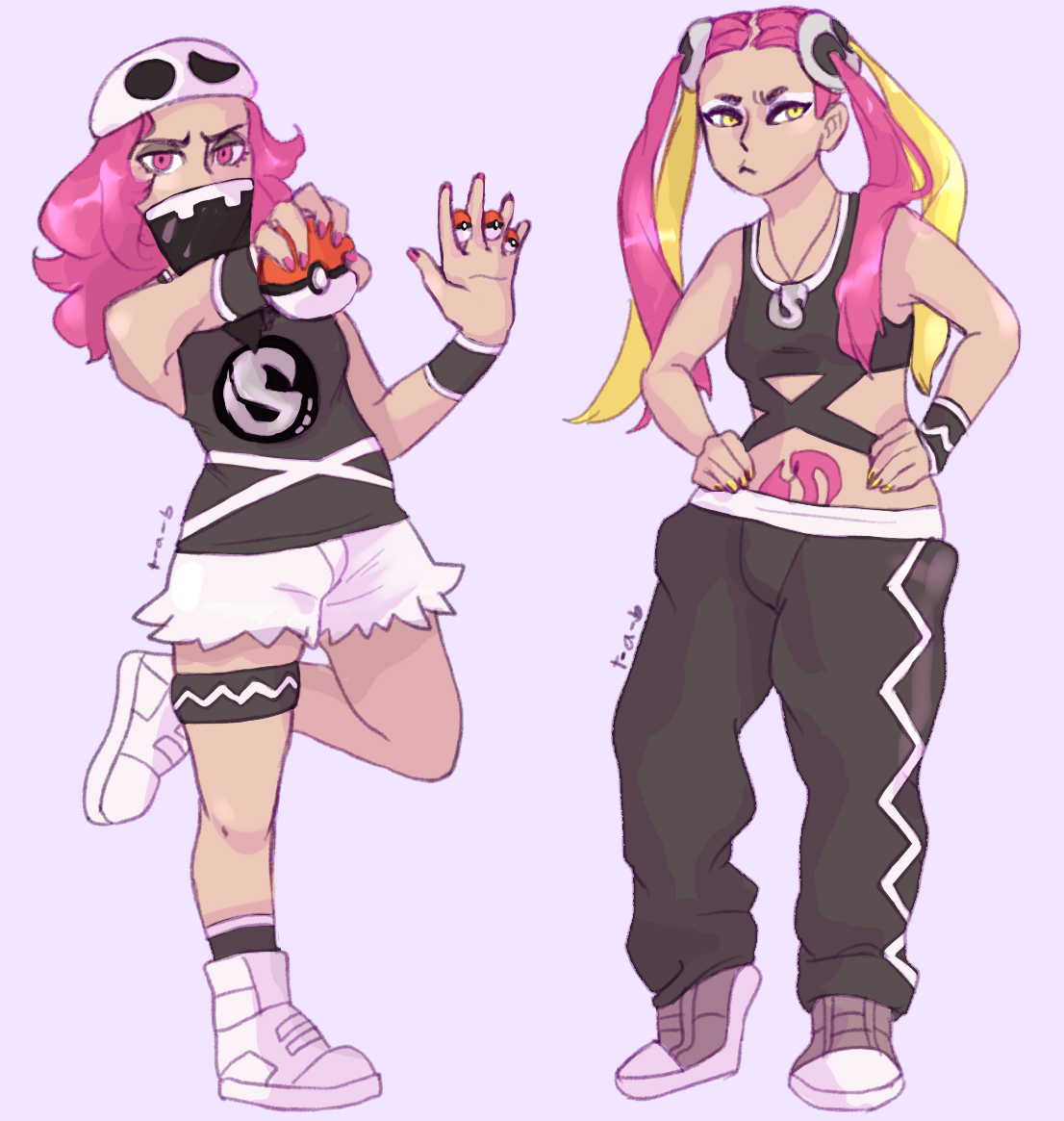 Plumeria And An Female Team Skull Grunt Pokémon Know Your Meme