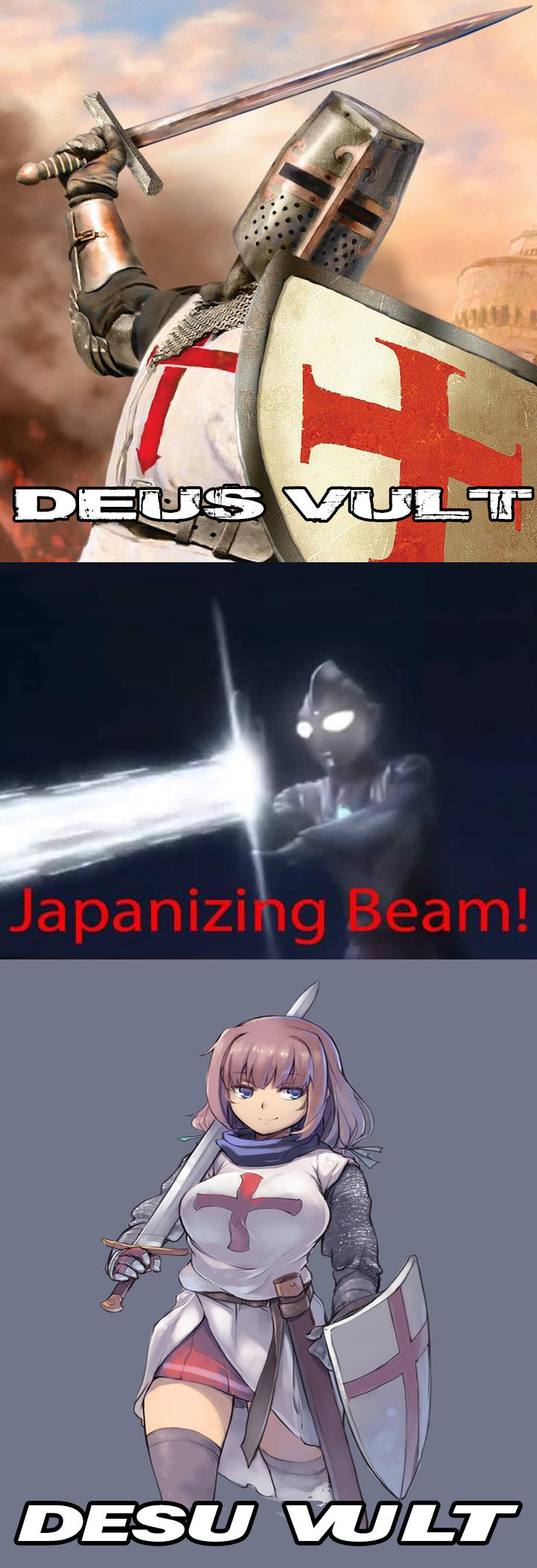 JAPANIZING DEUS VULT Japanizing Beam Know Your Meme