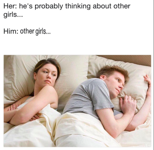 He Must Be Thinking Meme Template
