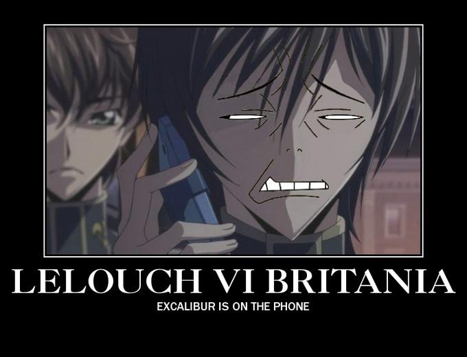 Code Geass Excalibur Face A Demotivational Poster Excalibur Face Know Your Meme