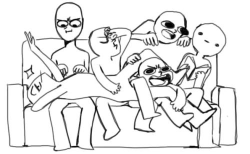 Draw The Squad Couch Blank Template 6 People Draw The Squad Know 