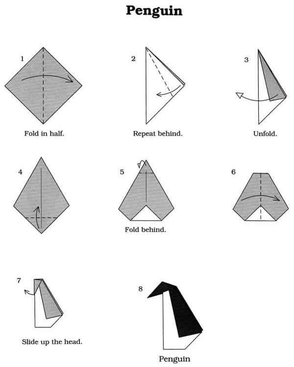Origami Penguin Penguins Know Your Meme