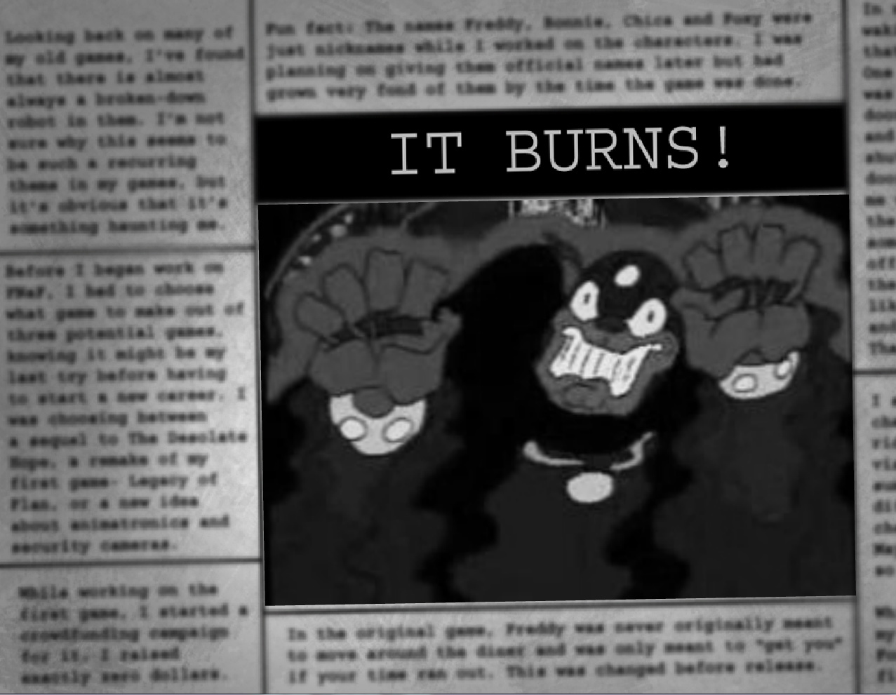 Fnaf Newspaper Template