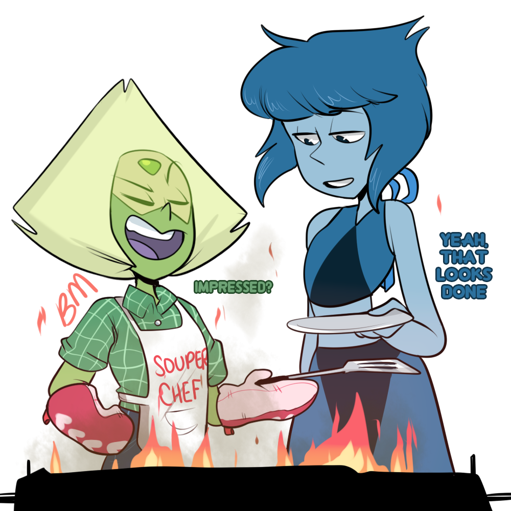 The Peridot And Lapis Cooking Show Steven Universe Know Your Meme