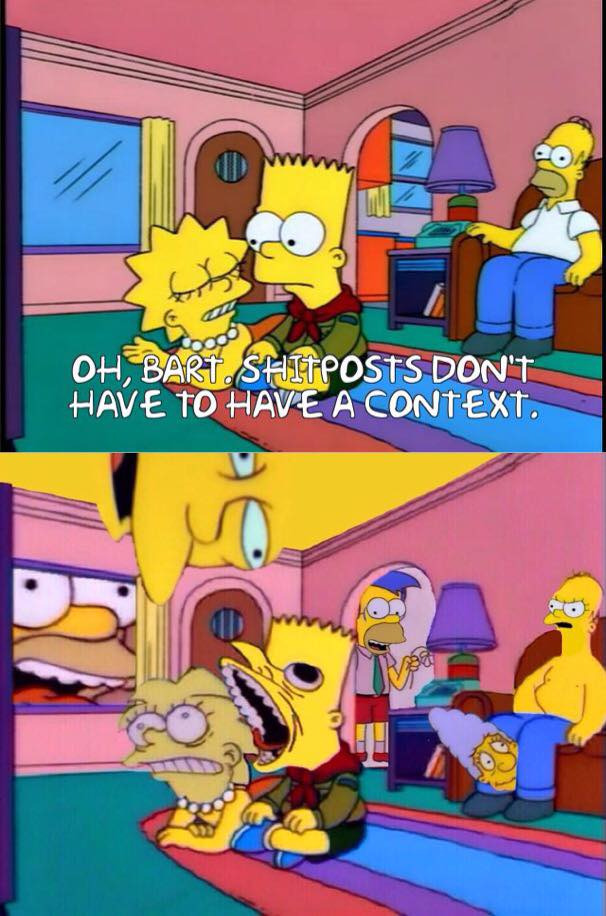 Can we stop for shitposts? : r/simpsonsshitposting