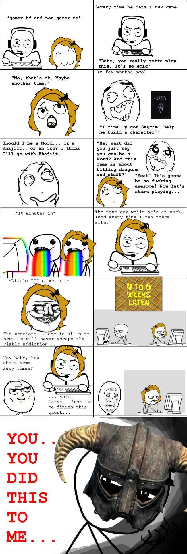 Gamer Girlfriend | Rage Comics | Know Your Meme