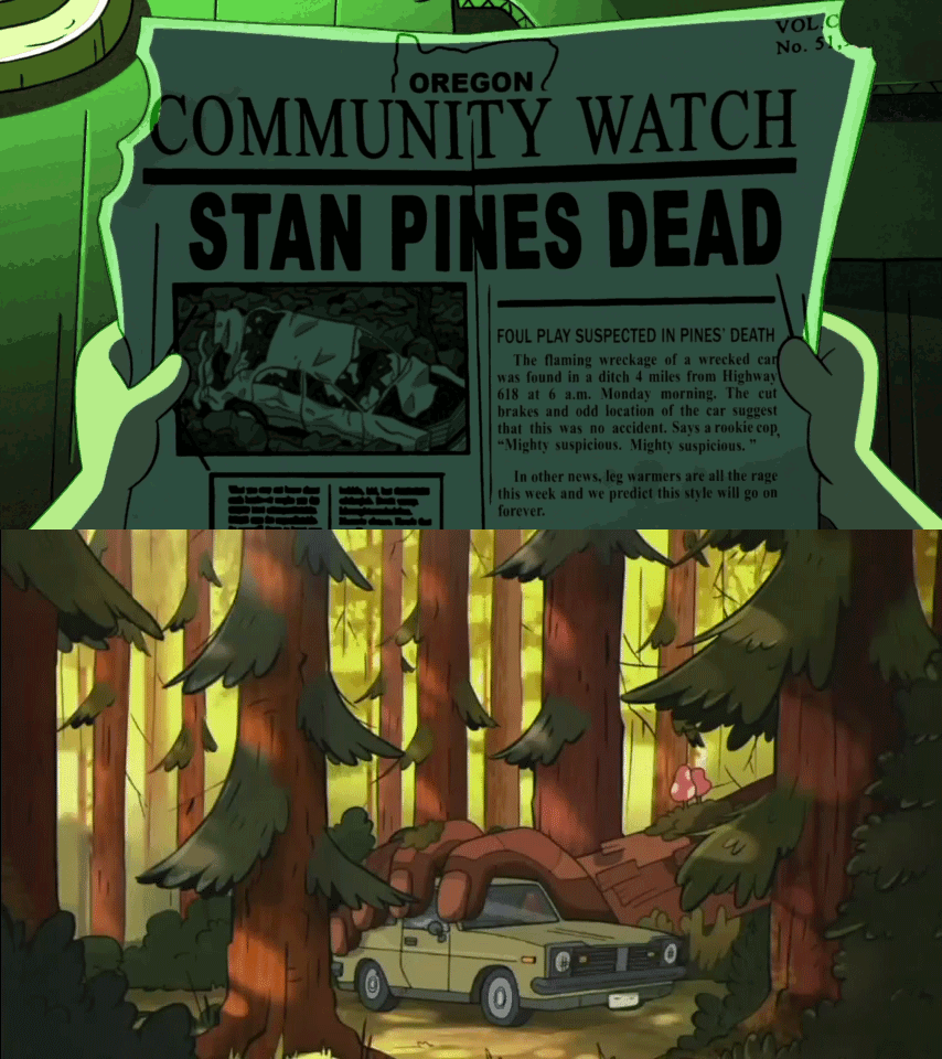 STAN PINES DEAD | Gravity Falls | Know Your Meme