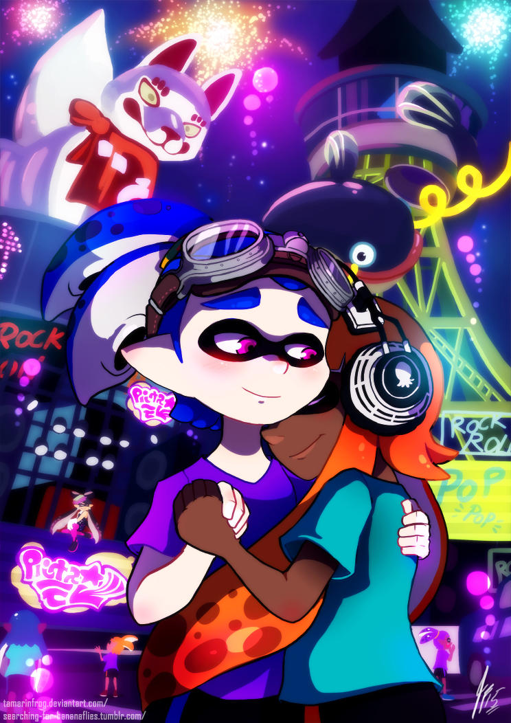 A lovely couple. | Splatoon | Know Your Meme