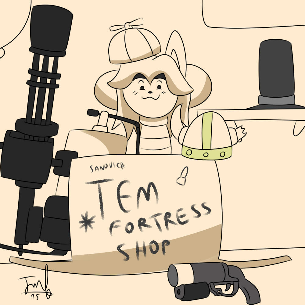 Tem Fortress Shop, Tem need key for boxing | Undertale | Know Your Meme