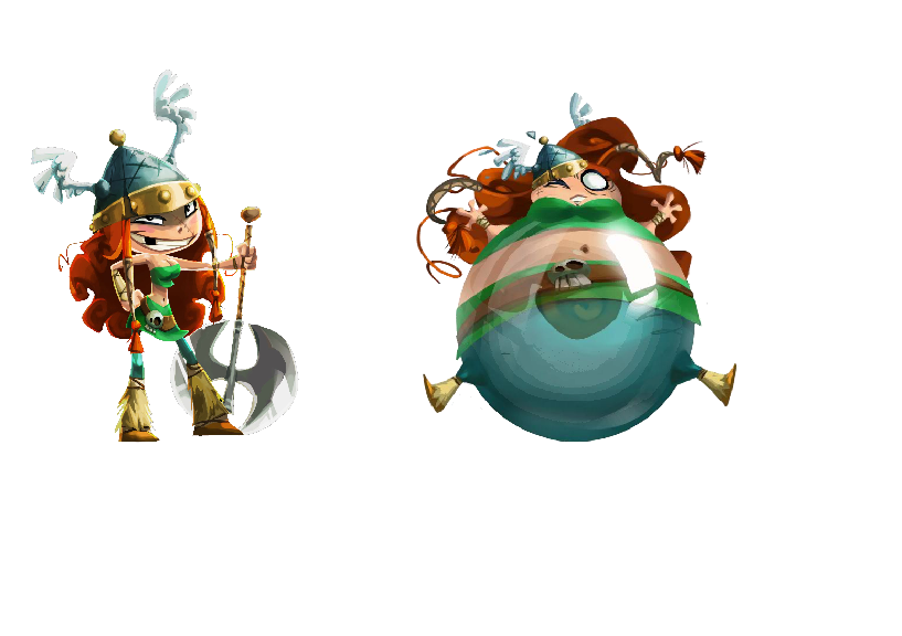 Barbara from Rayman Legends | Body Inflation | Know Your Meme