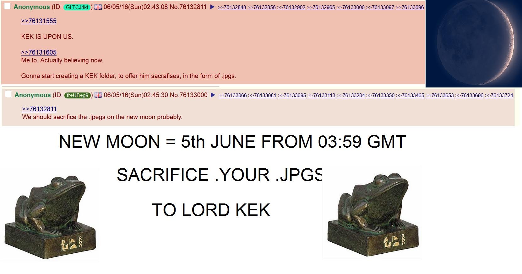 Kek Sacrifice Instructions | Cult of Kek | Know Your Meme
