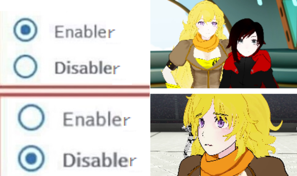 Enabler / Disabler | Enabled / Disabled | Know Your Meme