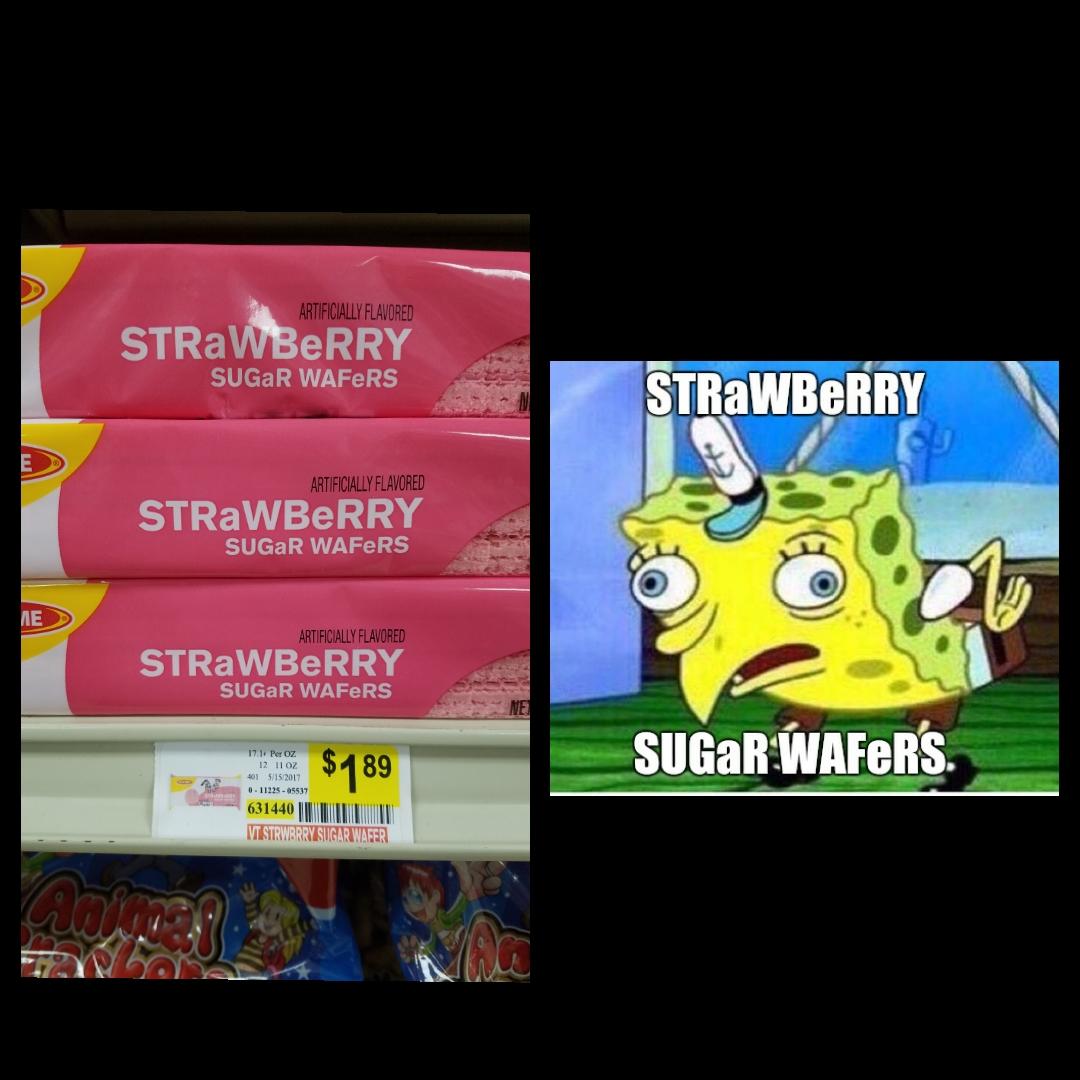 STRaWBeRRY SUGaR WaFERS | Mocking SpongeBob | Know Your Meme