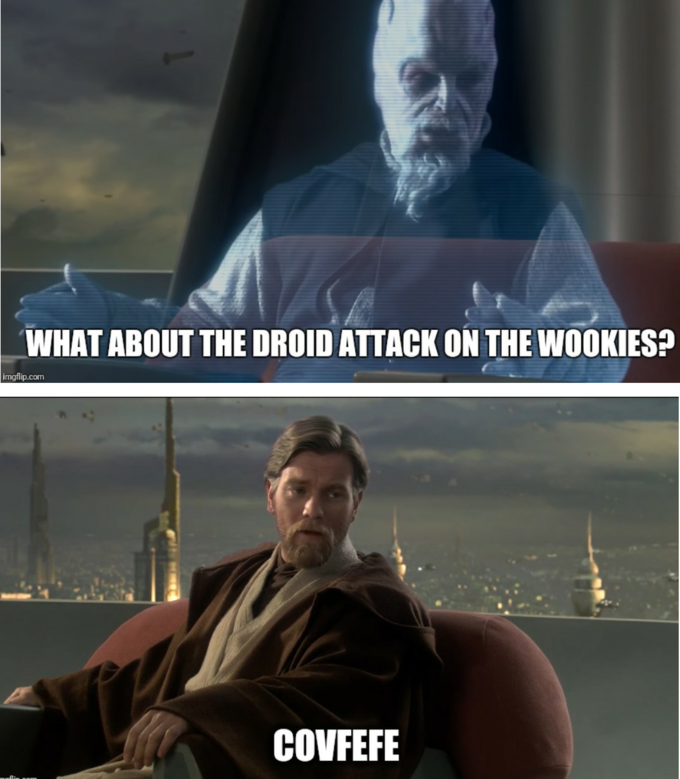 What About The Droid Attack on the Wookiees | Know Your Meme