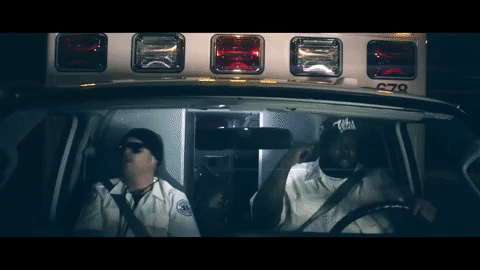 EMT feeling the music. : r/gifs