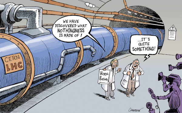Higgs-boson cartoon | Large Hadron Collider | Know Your Meme