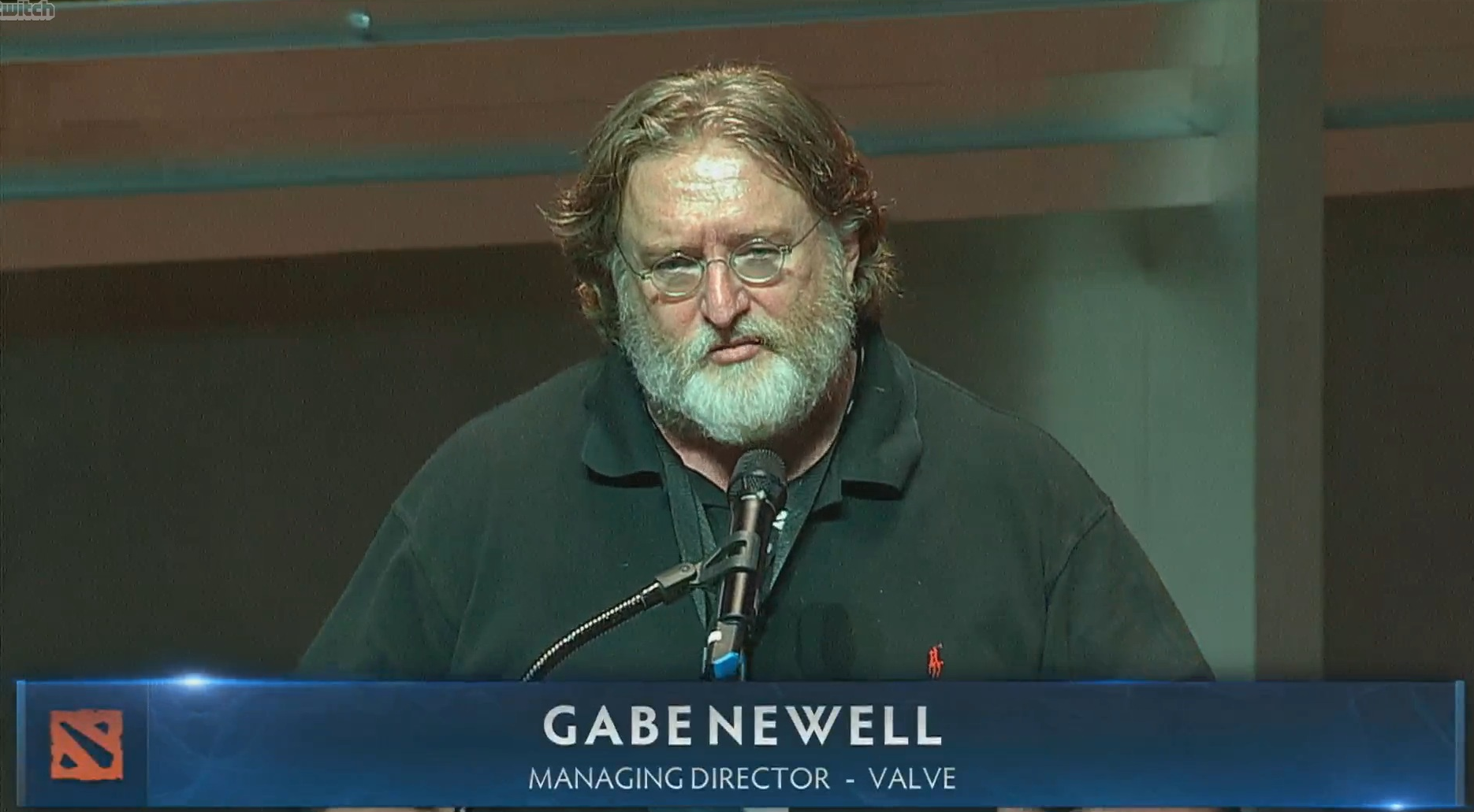 On Stage | Gabe Newell | Know Your Meme