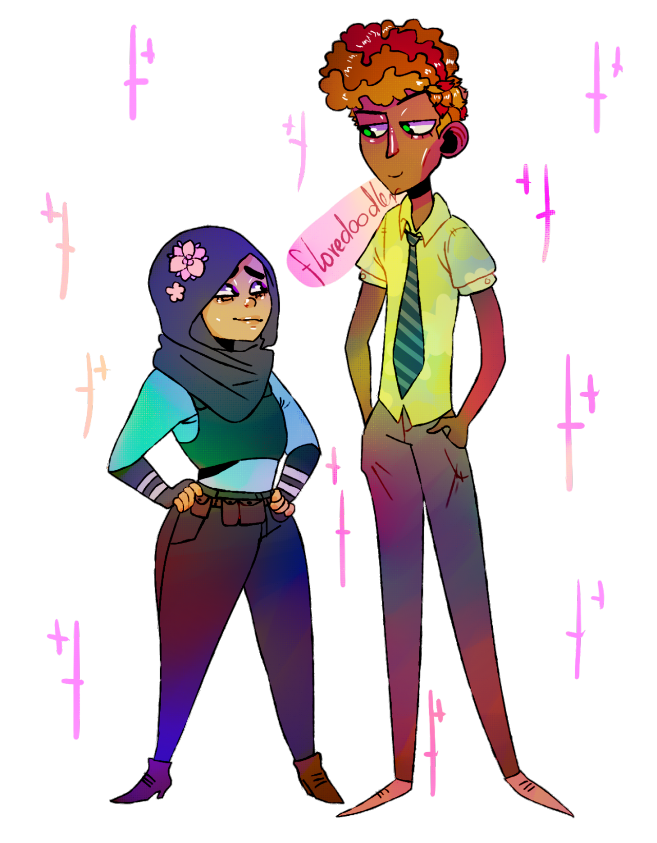 Humanized Judy Hopps and Nick Wilde by Flore Doodler | Zootopia | Know ...