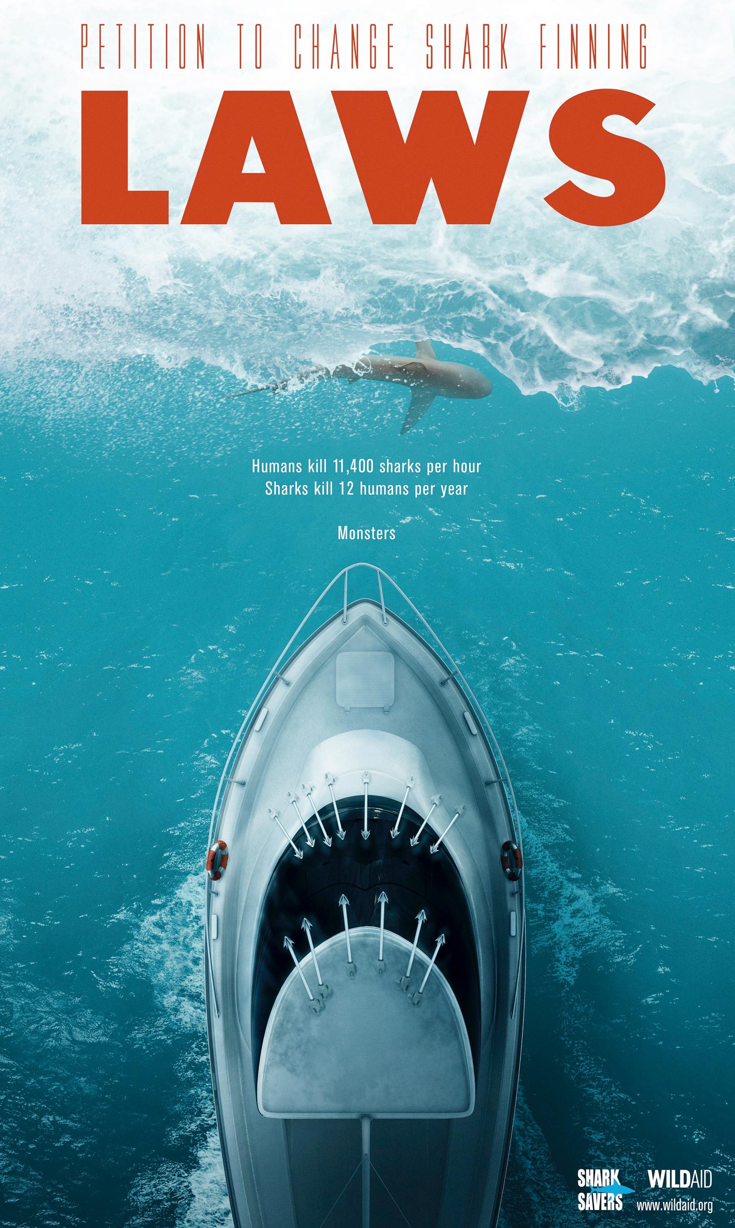 Petition to change shark finning laws. | Jaws Poster Parodies | Know ...