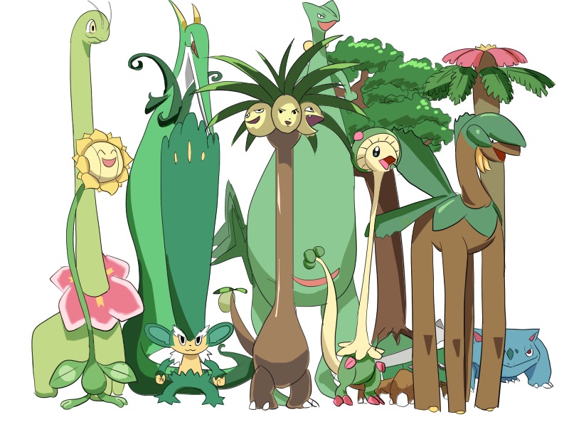 Grass Type Pokemon getting taller | Alola Exeggutor | Know Your Meme