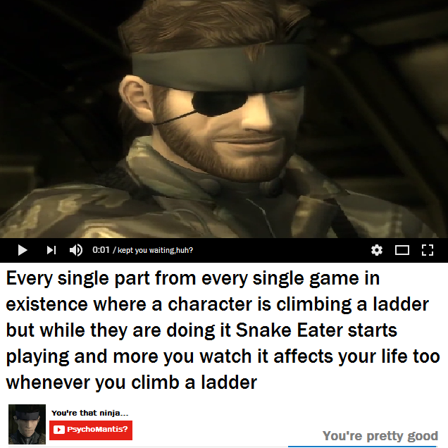 What a thrill... | Metal Gear Solid 3: Snake Eater | Know Your Meme