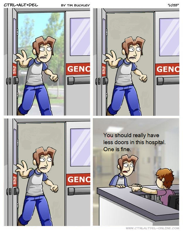 You should really have less doors in this hospital. One is fine. | Loss ...